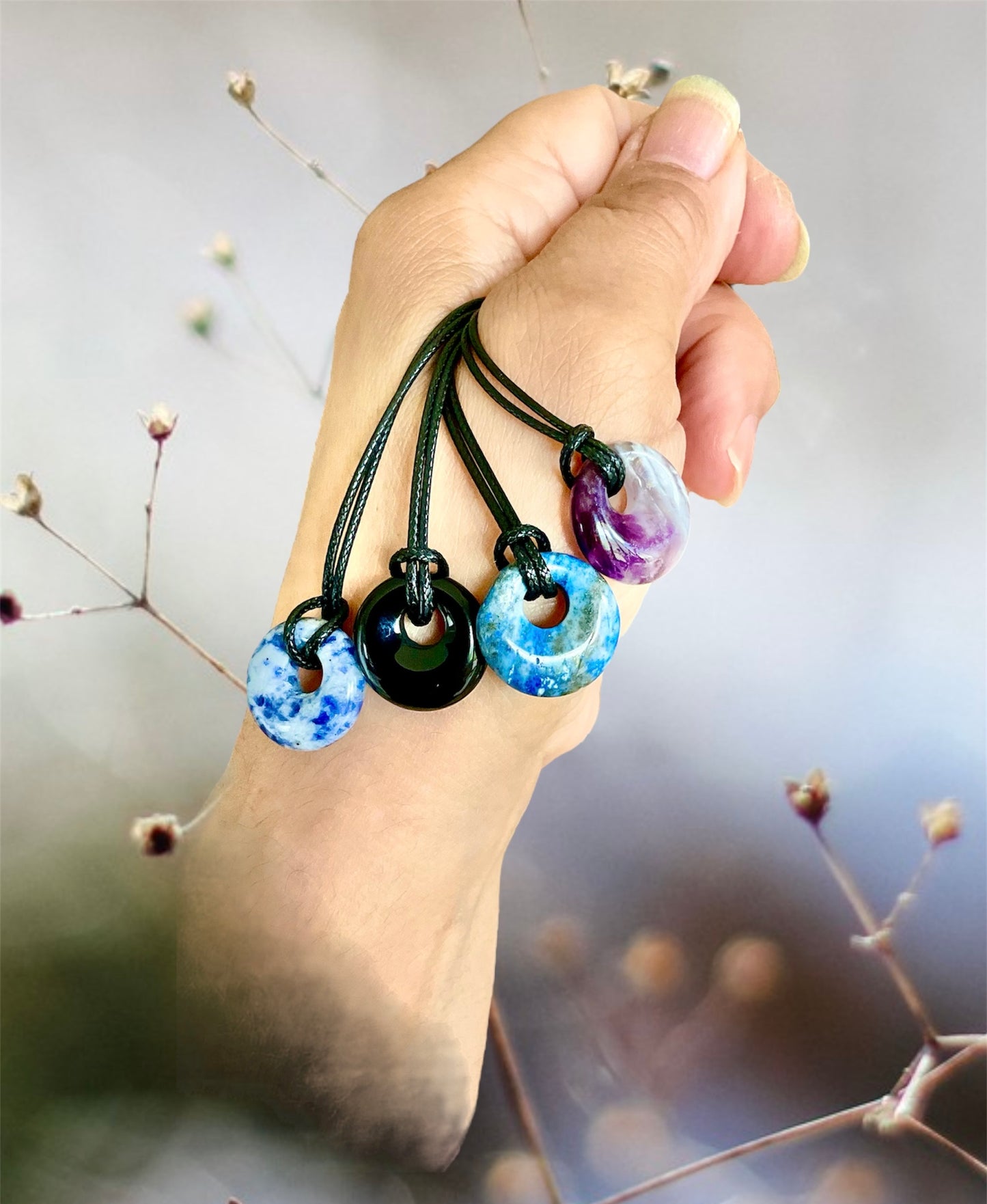 Pi Stone Gemstone Donut Pendant – Connie’s Crystals