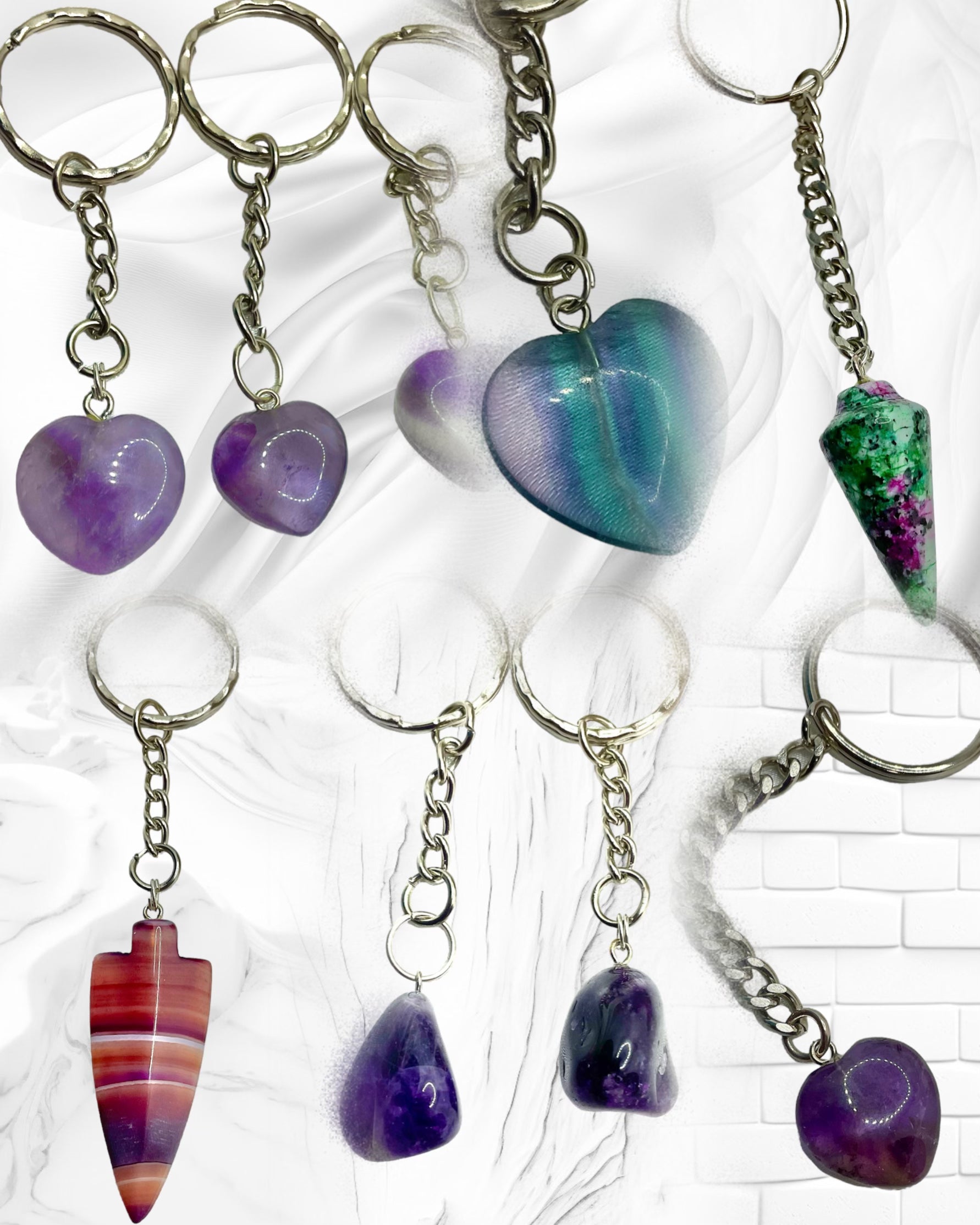 Gemstone Keyrings – Connie’s Crystals